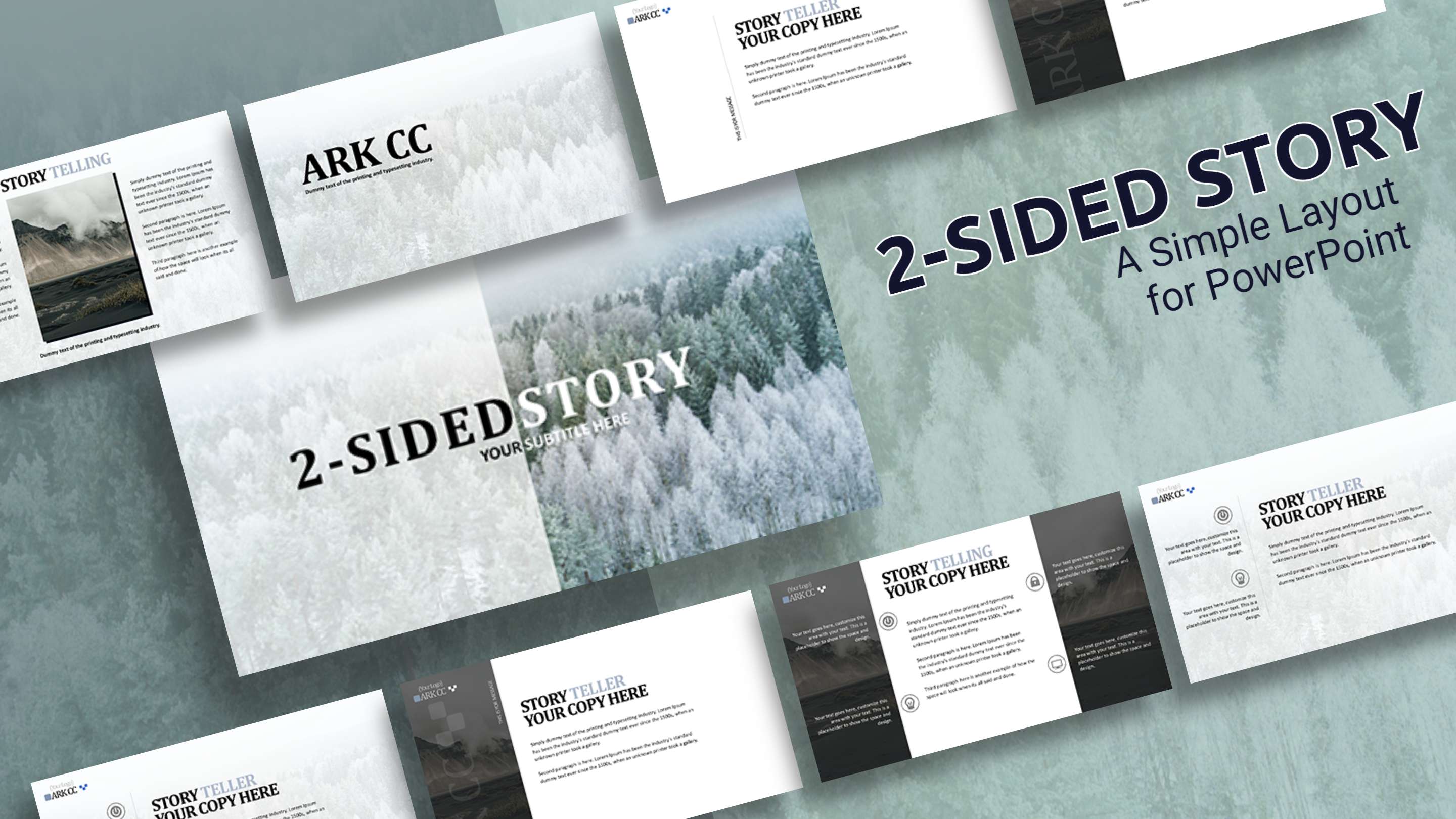 Modern Two-Sided Story | PowerPoint Template